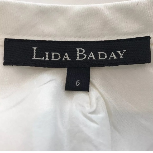 Pants & Jumpsuits | Lida Baday Ivory White Linen Lined Trousers Size Us ...